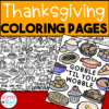 Thanksgiving Coloring Pages Sheets - Glitter in Third