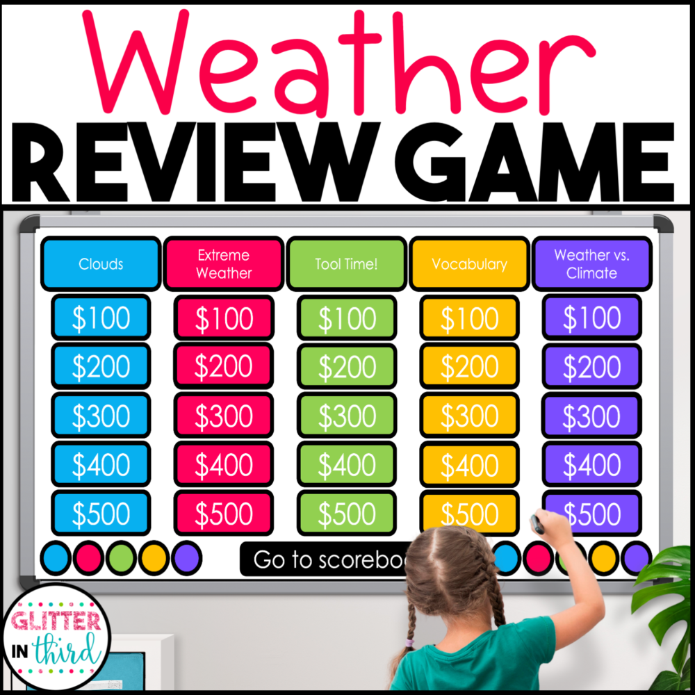 Weather Review Game - Glitter in Third