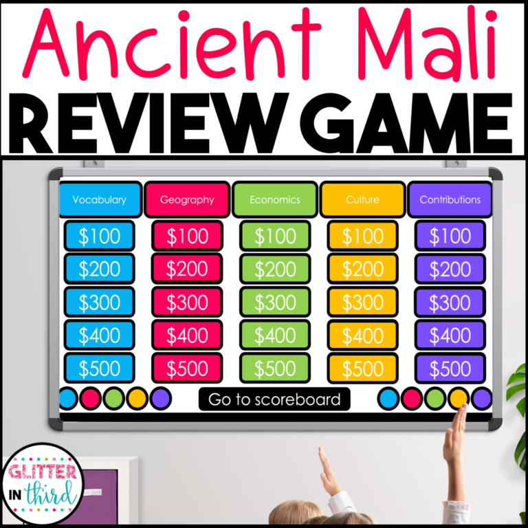 Ancient Mali Review Game - Glitter in Third