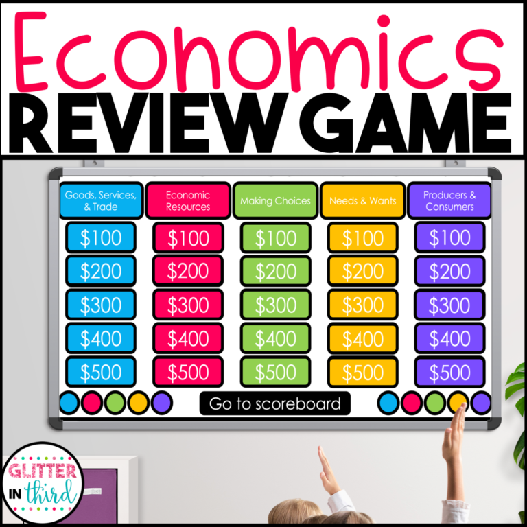 Economics Review Game - Glitter in Third