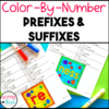 Prefixes and Suffixes Color-By-Number Worksheets 3rd-Grade - Glitter in ...