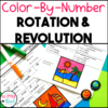 Earth's Rotation and Revolution Worksheets Color-By-Number - Glitter in ...