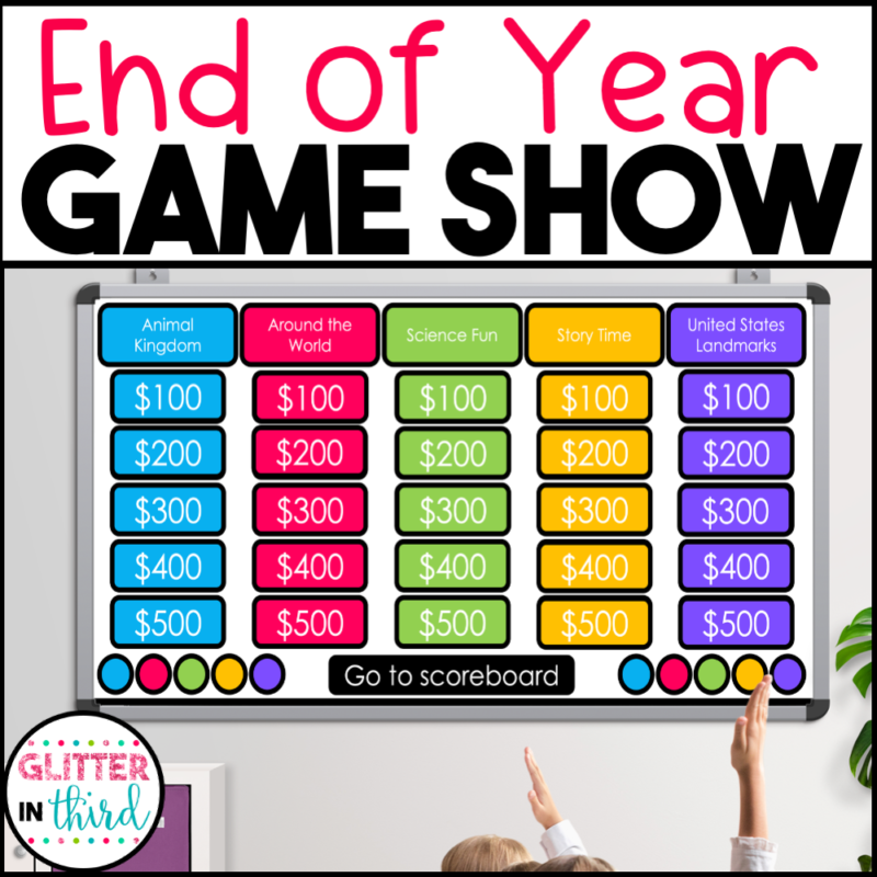 End of Year Trivia Game for 3rd Grade - Glitter in Third