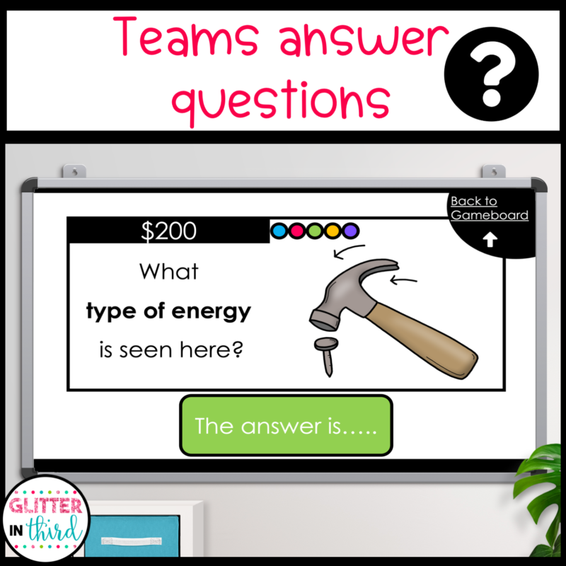 Types of Energy Review Game - Glitter in Third