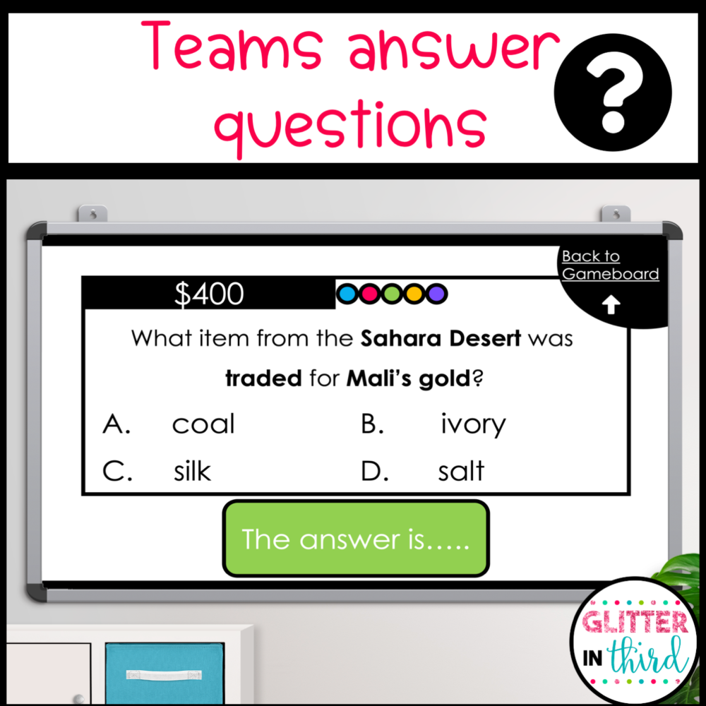 Ancient Mali Review Game - Glitter in Third