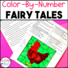 Fairy Tales Color-By-Number Passage Worksheet - Glitter in Third