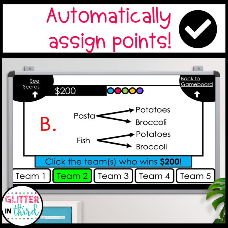 5th Grade Math SOL Review Game - Glitter in Third