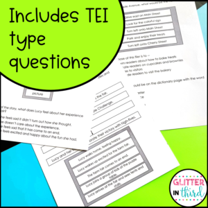 5th Grade Reading SOL Review Practice - Glitter in Third