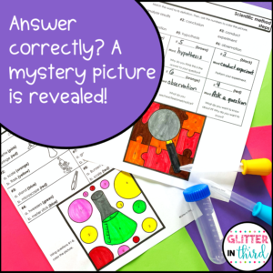Scientific Method Worksheets Color-By-Numbers - Glitter in Third