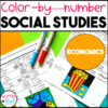 Economics Worksheets Activities Color By Number - Glitter in Third