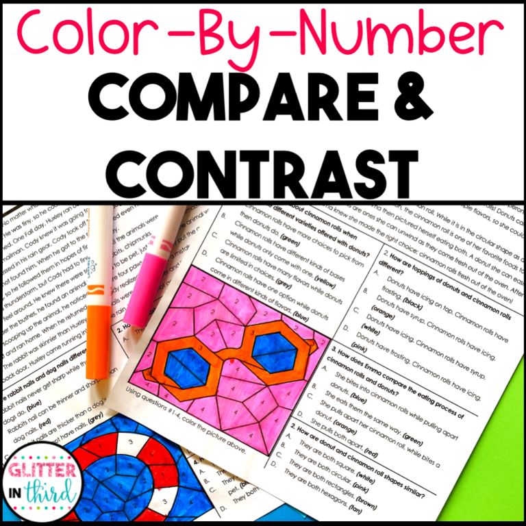3rd Grade Reading Comprehension Passages and Questions Color By Number ...