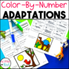 3rd Grade Science SOL Color-By-Number Worksheets BUNDLE - Glitter in Third