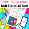 Multiplication Color-By-Number Worksheets - Glitter in Third