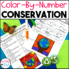 3rd Grade Science SOL Color-By-Number Worksheets BUNDLE - Glitter in Third