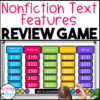 Nonfiction Text Features Review Game Activity Powerpoint - Glitter in Third