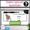 Singular and Plural Nouns Grammar Review Game - Glitter in Third
