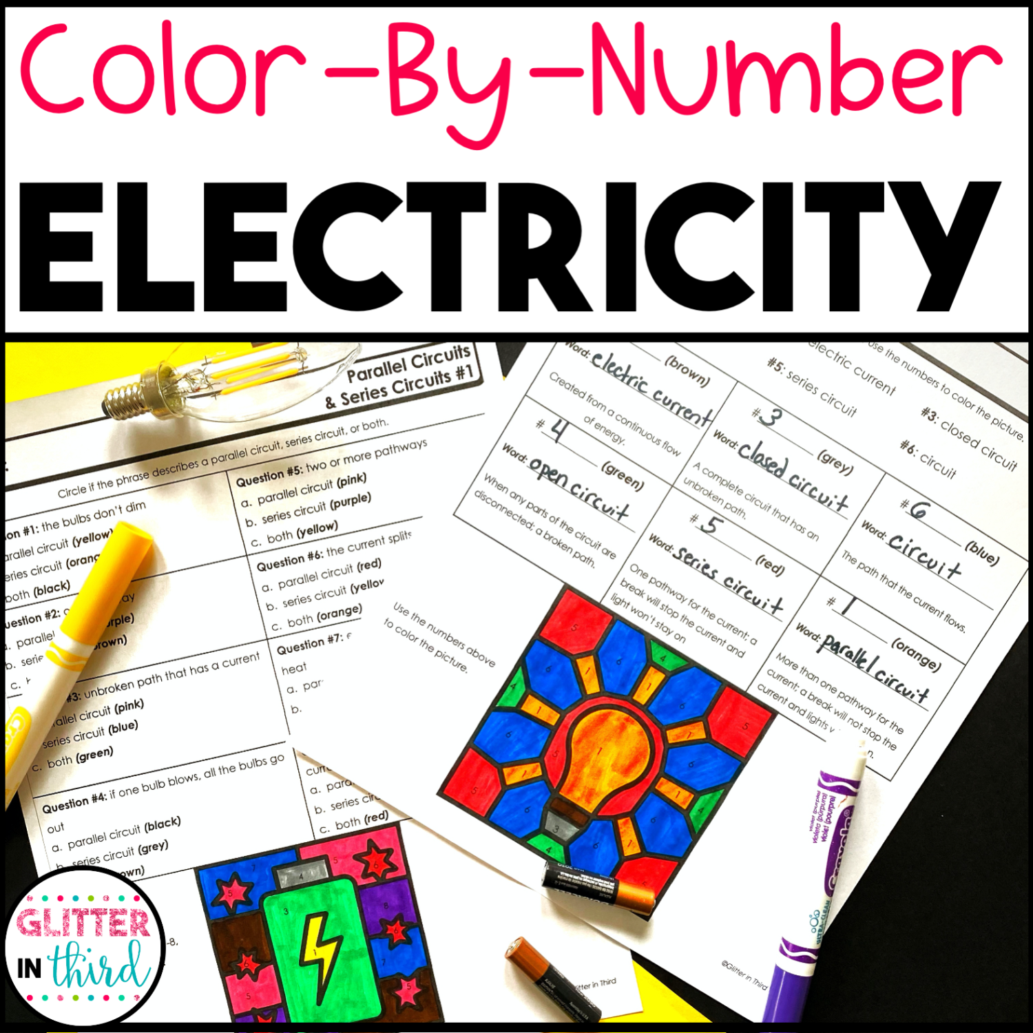 ZAP! Static Electricity Worksheets (That are SHOCKINGLY fun) - Glitter ...