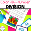 Division Color-By-Number Worksheets - Glitter in Third