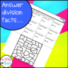 Division Color-By-Number Worksheets - Glitter in Third