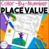 3rd Grade Place Value Worksheets Color-By-Numbers - Glitter in Third