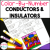 Conductors and Insulators Worksheets Color-By-Numbers - Glitter in Third