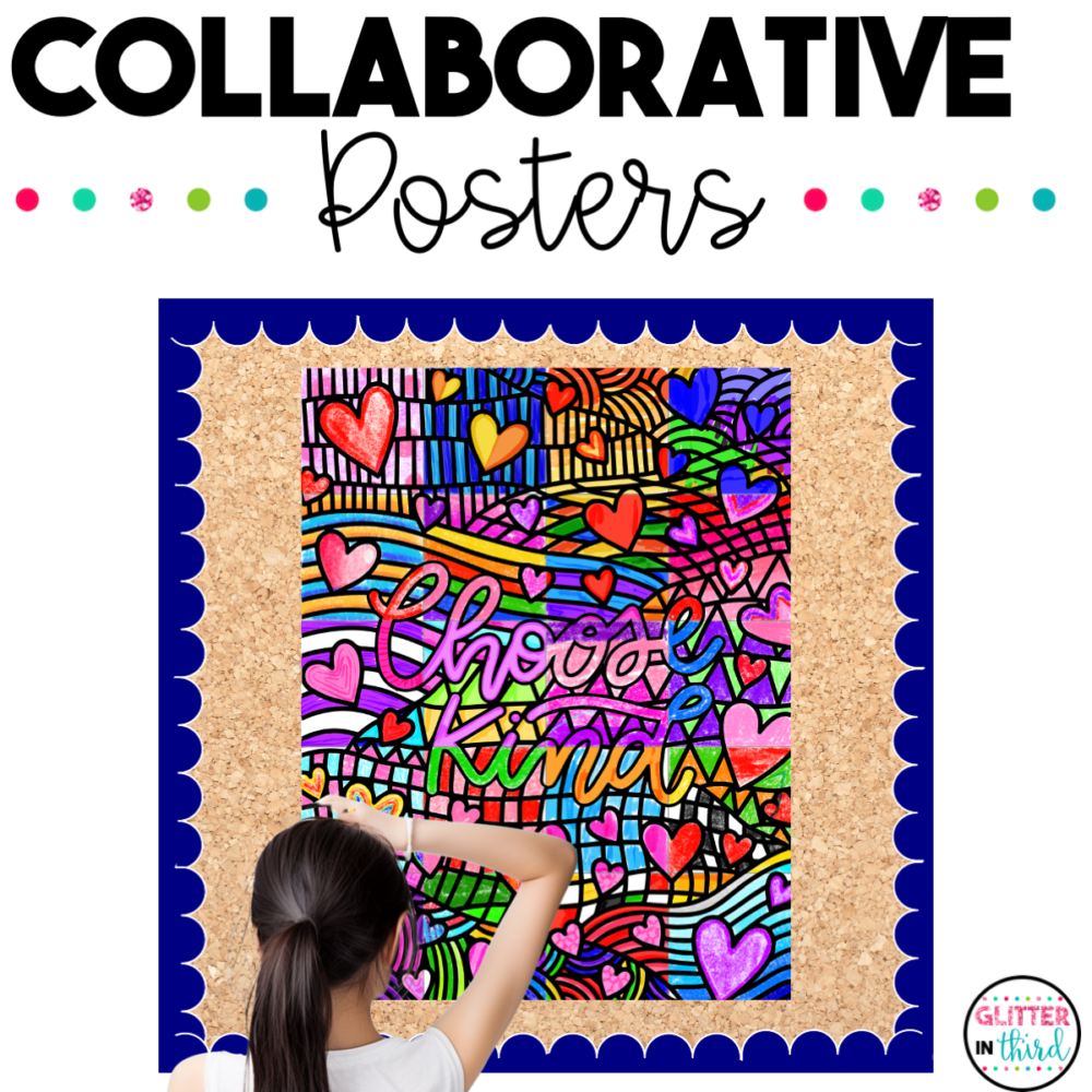 World Kindness Day Activities Collaborative Coloring Poster Bulletin ...