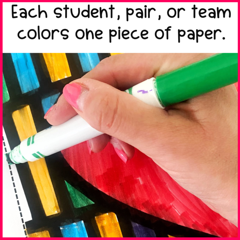 World Kindness Day Activities Collaborative Coloring Poster Bulletin ...