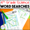 4th Grade SOL Science Word Search - Glitter in Third