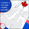 Terry Fox Run Reading Passages Activities Worksheets - Glitter in Third