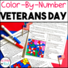 Veterans Day Reading Comprehension Passages Color-By-Number Worksheets ...