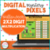 Halloween Double Digit Multiplication Pixel Art Activities - Glitter in ...