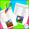 Adverbs Worksheets Color-By-Number Grammar - Glitter in Third