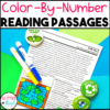 Earth Day Reading Comprehension Color By Number Worksheets - Glitter in ...