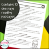 Black History Month Reading Comprehension Passages Worksheets - Glitter ...