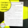 Solar Eclipse Reading Comprehension Passages Worksheets - Glitter in Third