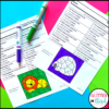 Subject and Predicate Worksheets Color-By-Number Grammar - Glitter in Third