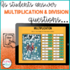 Thanksgiving Multiplication & Division Pixel Art Activities - Glitter ...