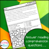 St. Patrick's Day Reading Comprehension Color By Number Worksheets ...