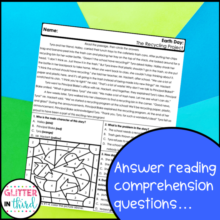 Seasonal & Holiday Reading Comprehension Passages Color By Number ...