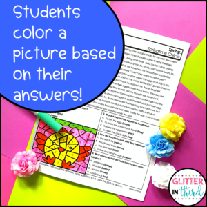 Seasonal & Holiday Reading Comprehension Passages Color By Number ...