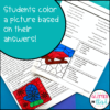 Winter Reading Comprehension Color By Number Worksheets - Glitter in Third