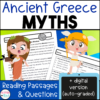 Ancient Greek Mythology Reading Comprehension Passages - Glitter in Third