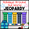 Winter Holidays Around the World Trivia Jeopardy Party Game - Glitter ...