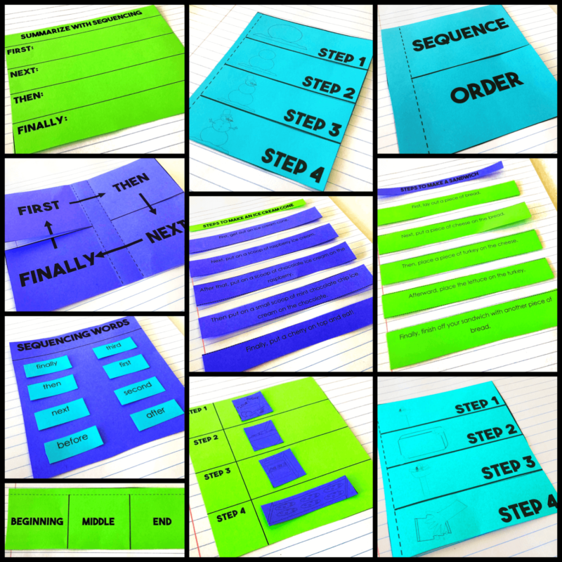 Sequencing Activities & Graphic Organizers Interactive Notebook 3rd ...