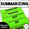 Summary Graphic Organizers & Activities Interactive Notebook - Glitter ...
