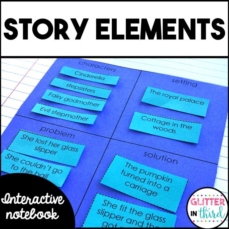 Story Elements Graphic Organizers & Interactive Notebook Activities ...
