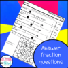 Fractions on a Number Line Color By Number Worksheets - Glitter in Third