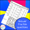 3rd Grade Introduction to Fractions Color By Number Worksheets ...