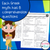 Ancient Greek Mythology Reading Comprehension Passages - Glitter in Third
