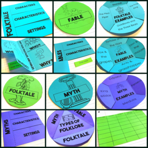 3rd Grade Fables, Folktales, Myths Graphic Organizers & Activities ...